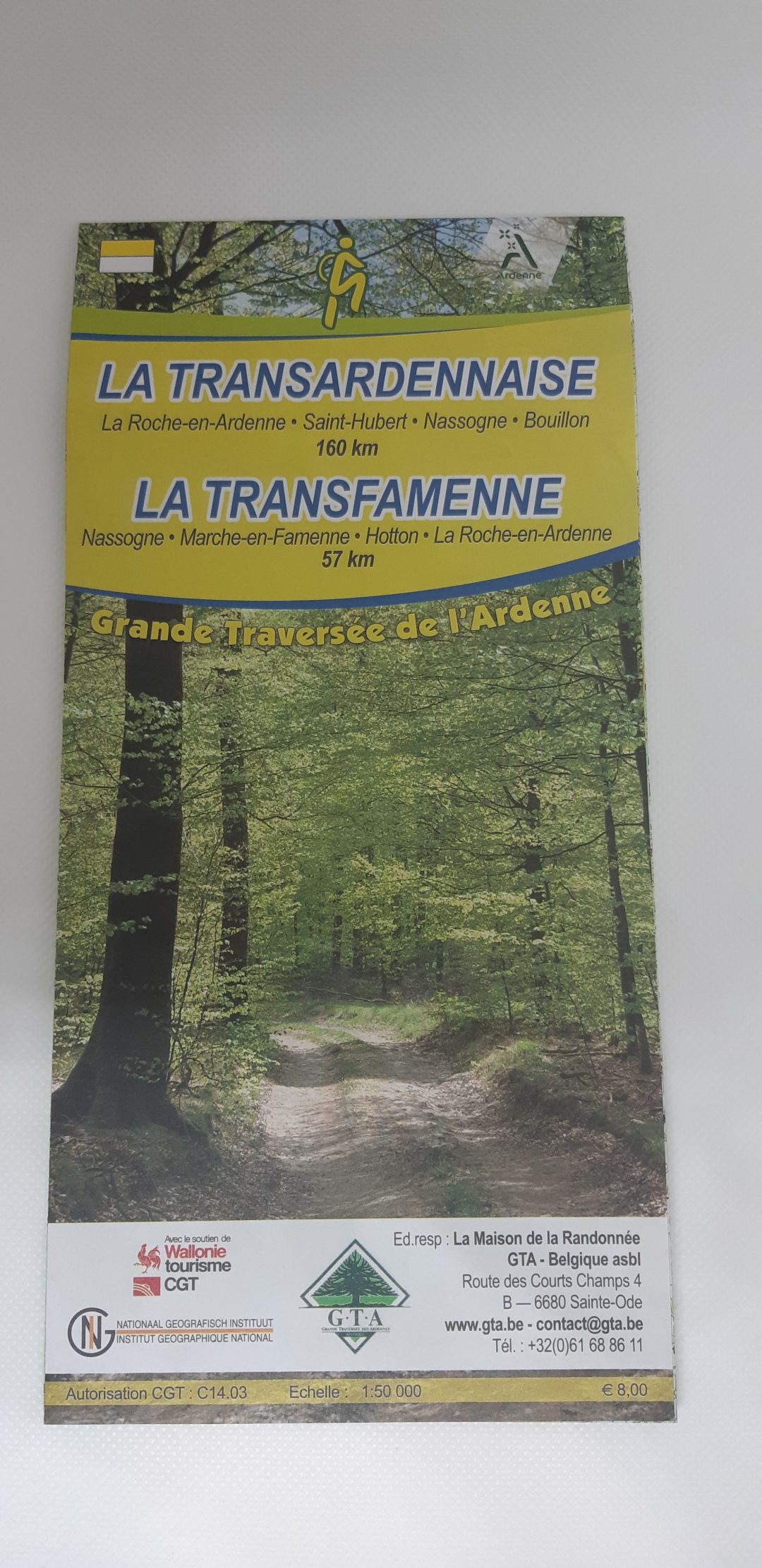 The Transardennaise on foot: GTA itinerary - IGN map on sale
